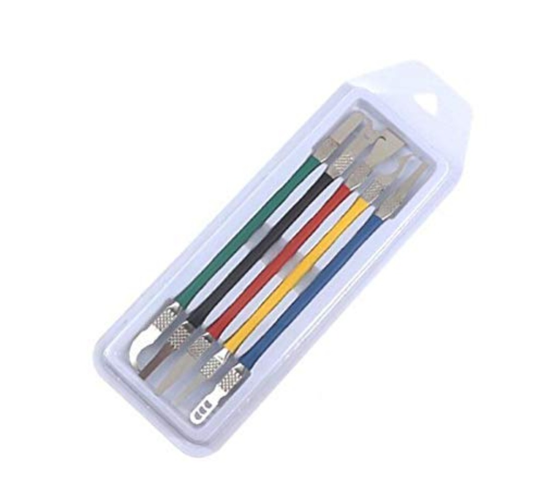5 in 1 CPU IC Electronic Components Degumming Crowbar Tools Kit SW-103 ...
